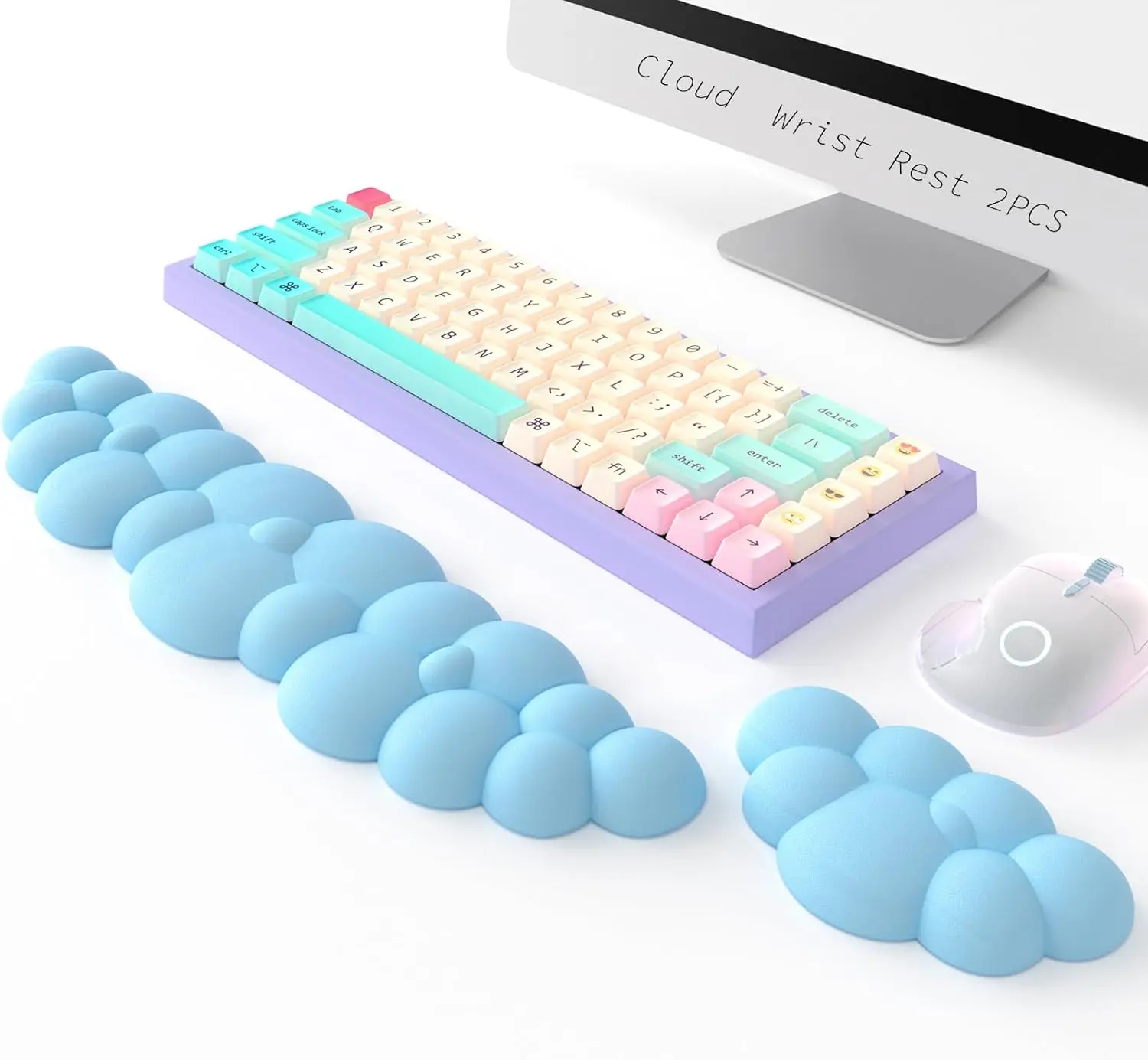 High Density Memory Foam Keyboard Wrist Rest Non-slip Base Ergonomic ...