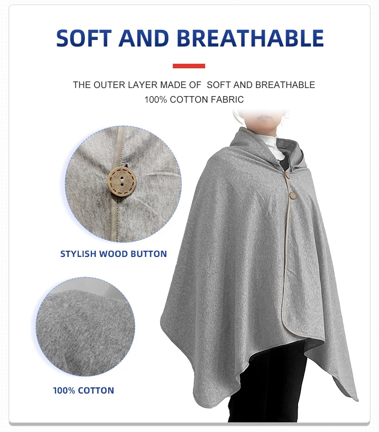 EMF and 5G Radiation EMF Blocking Shawl Anti Radiation Multi-Wear EMF ...