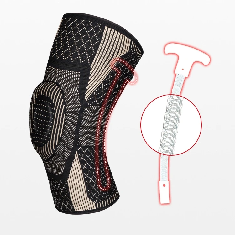 Professional Sports Knee Sleeve Support Breathable Knit Knee Brace ...