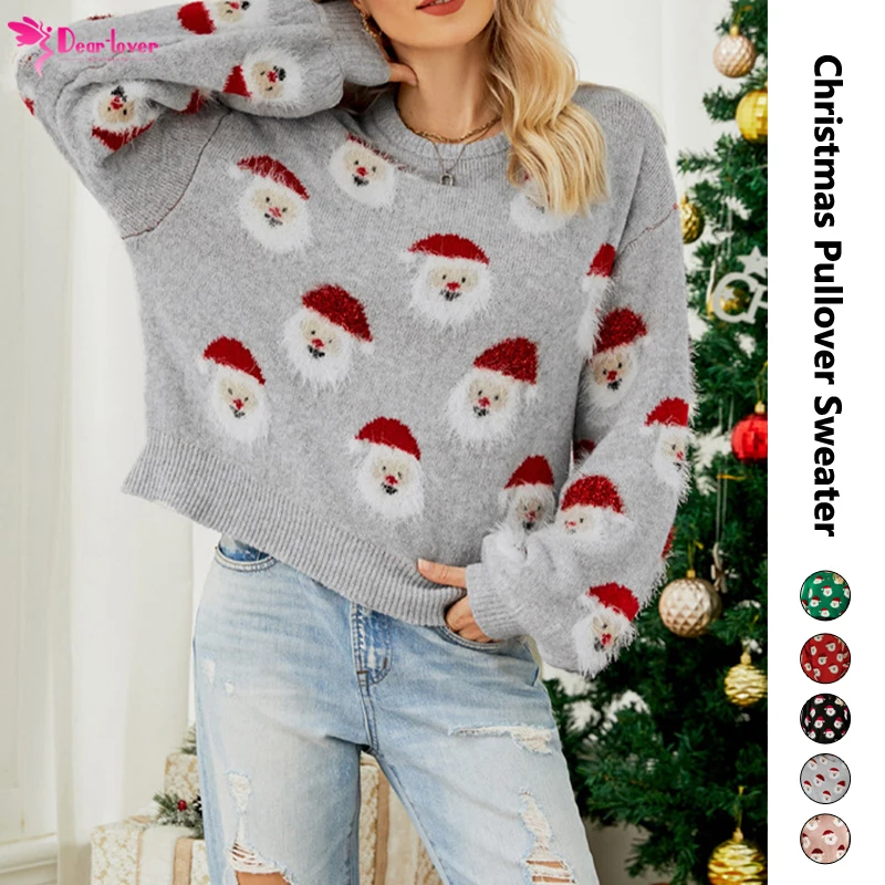Dear-lover Women Clothing Custom Logo Christmas Sweaters High Quality ...