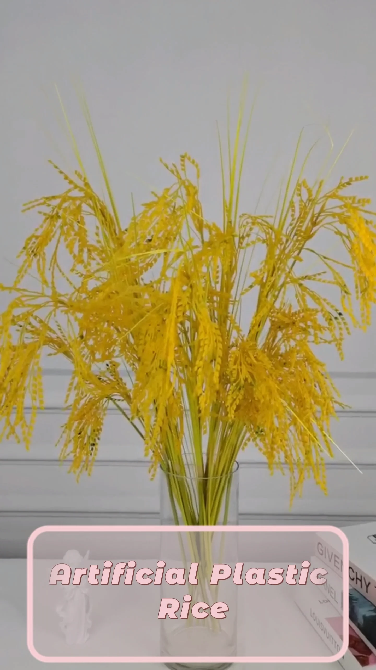 Artificial Wheat Rice Plastic Decorations Wedding Party Decorative ...