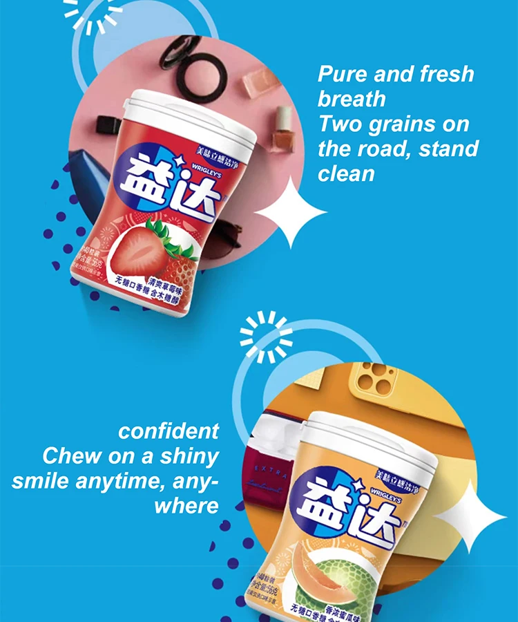 Hot Sale Peppermint Sugar Free Chewing Gum Exotic Snack Genre - Buy ...