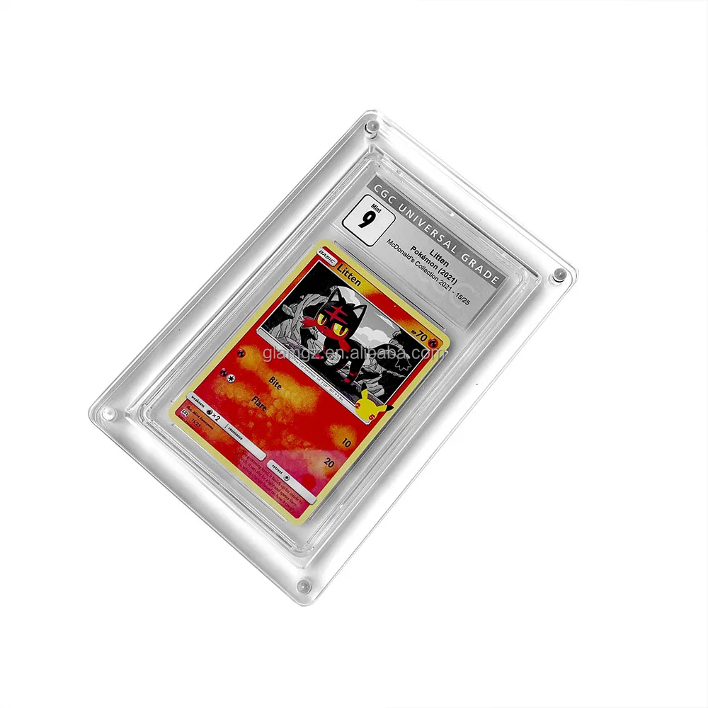Acrylic Grading Card Slabs - Magnetic Pokemon Case Box Booster