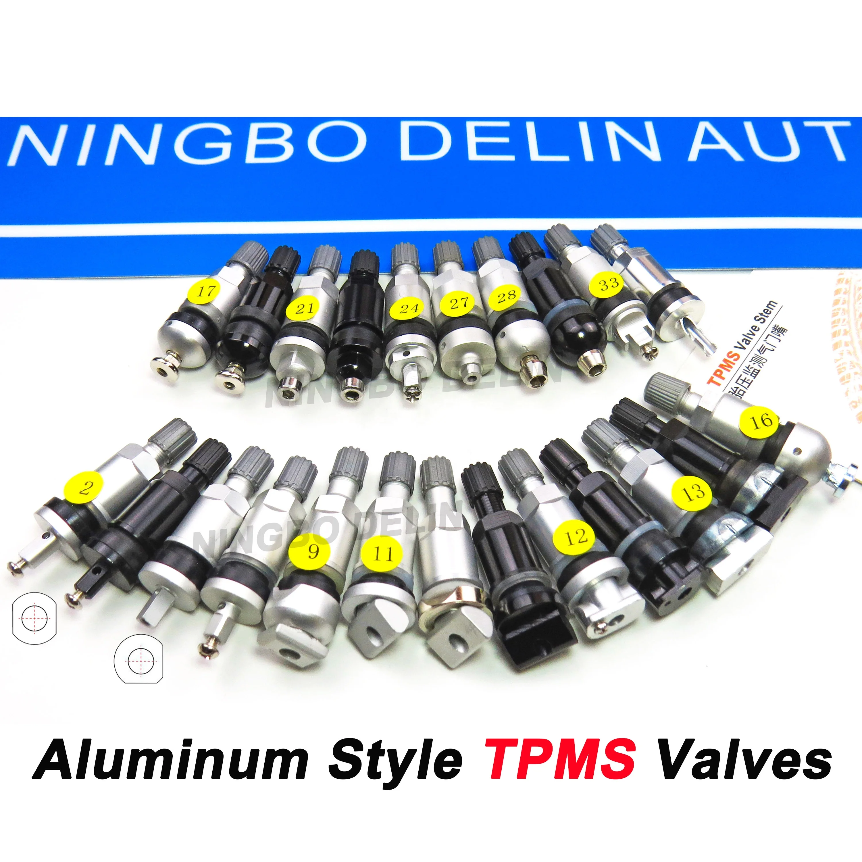 Rubber Tpms Valve Stems & Tire Stem Valve Repair Kit For Cars Oem