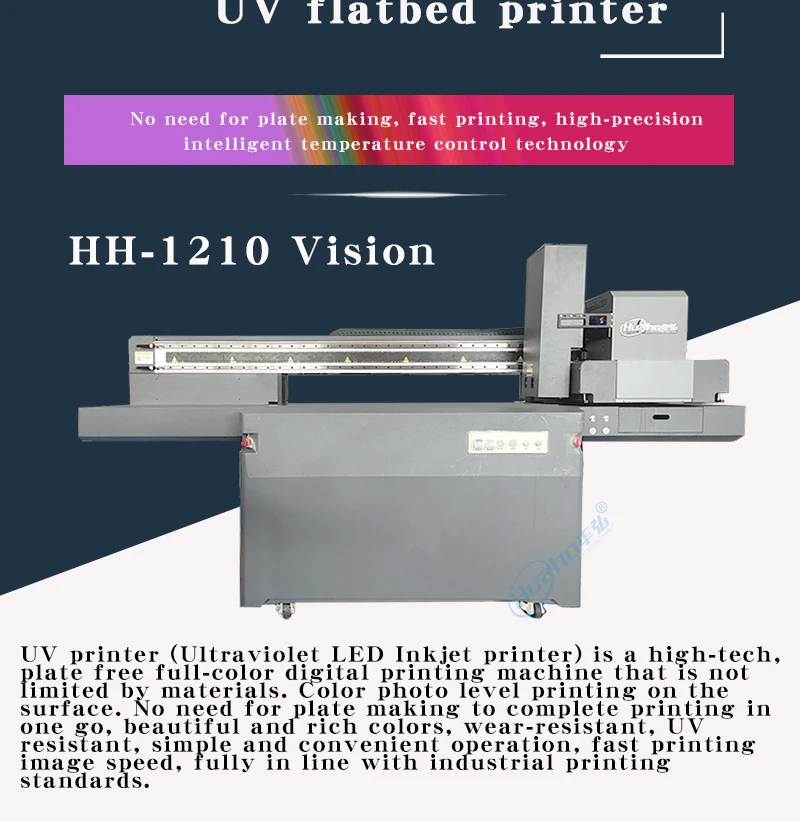 Huahong Visual Uv Tablet Printer Crafts Jewelry Metal Uv Tablet Visual Printer Ai Intelligent Uv ...