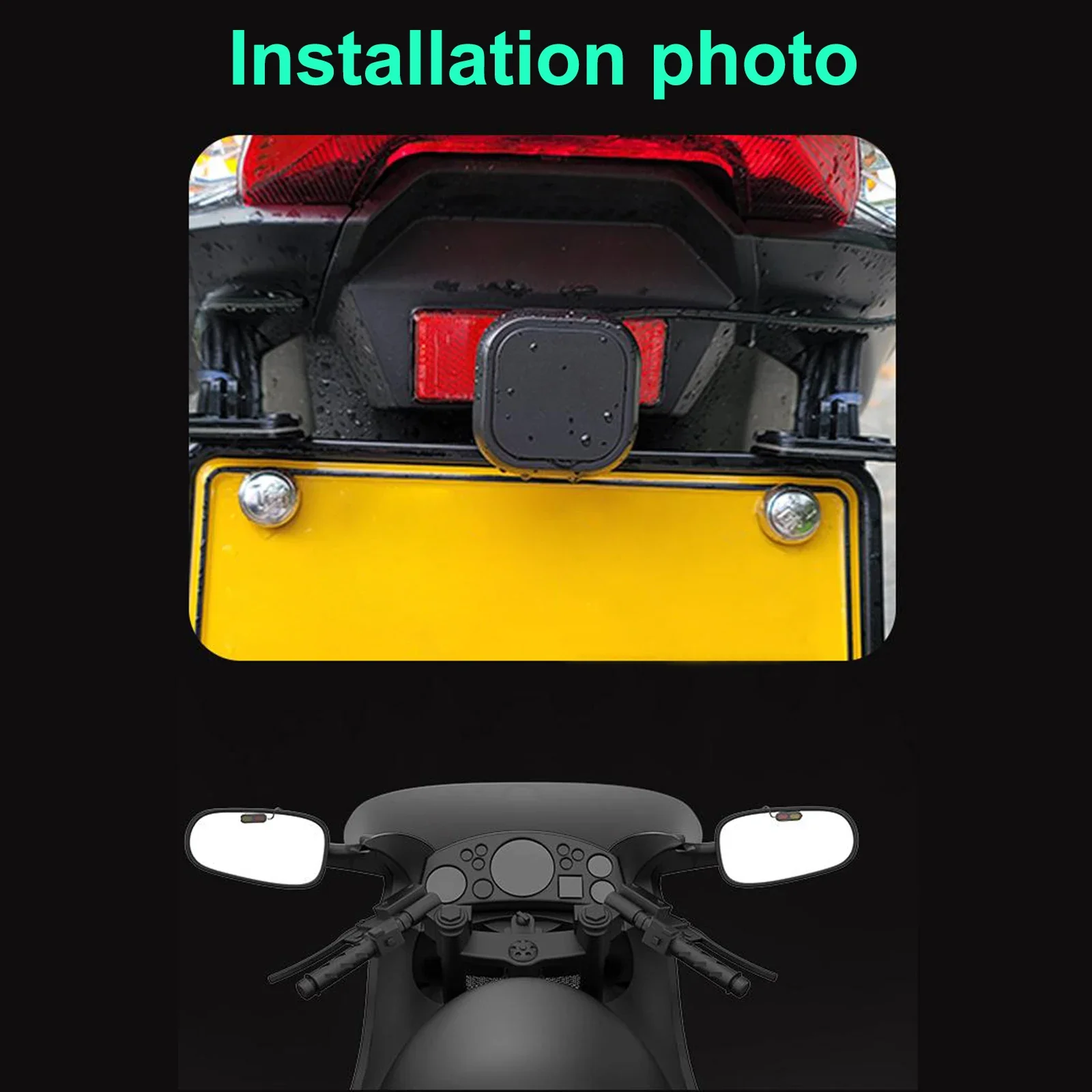 Motorcycle Blind Spot Radar Detection System 30m Range Ip67 Waterproof ...