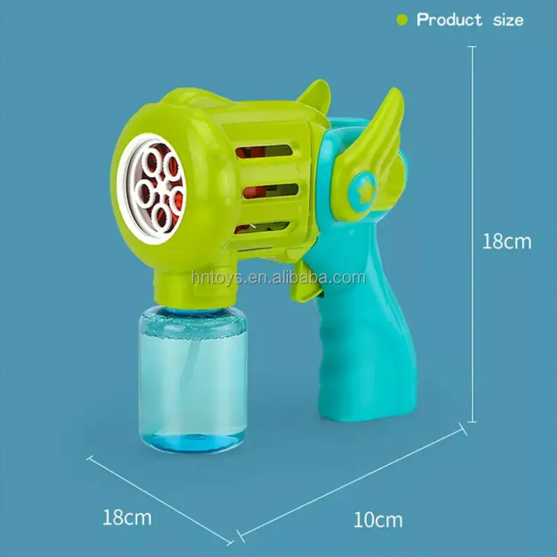 Fully Automatic Bubble Gun Kids Summer Playing Soap Bubble Gun Toys ...