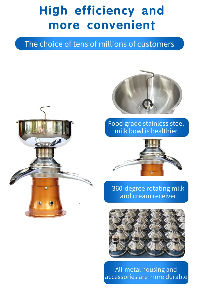 50l Large Capacity Popular Design Milk Fat Separator Electric Milk ...