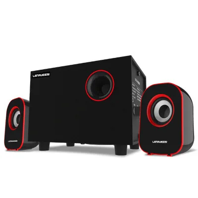 Lenrue C3 Laptop Speaker Multimedia Subwoofer Home Mini Usb Wooden ...
