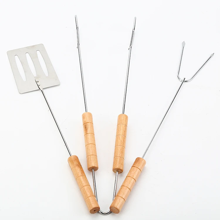 Bbq Tools Set Barbecue Grill 3 Piece Stainless Steel Tongs Roasting ...