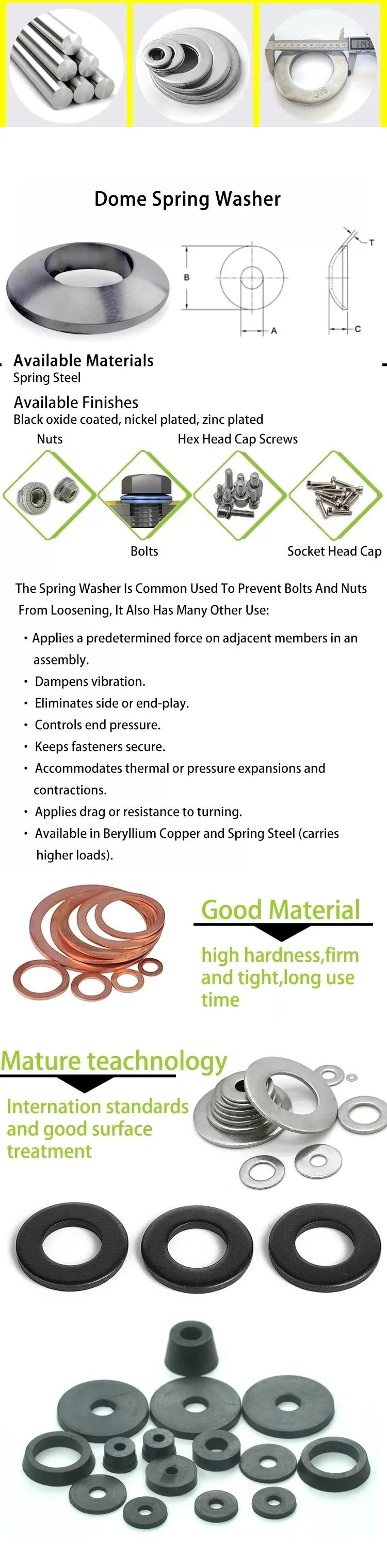 Star Washer Retaining Rings - Durable & Versatile Solutions
