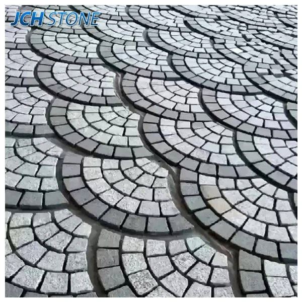Public Square Granite Cubes - Durable Cobblestone Pavers