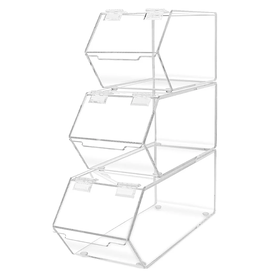 Wholesale Custom Clear Acrylic Candy Bin Plexiglass Compartments ...