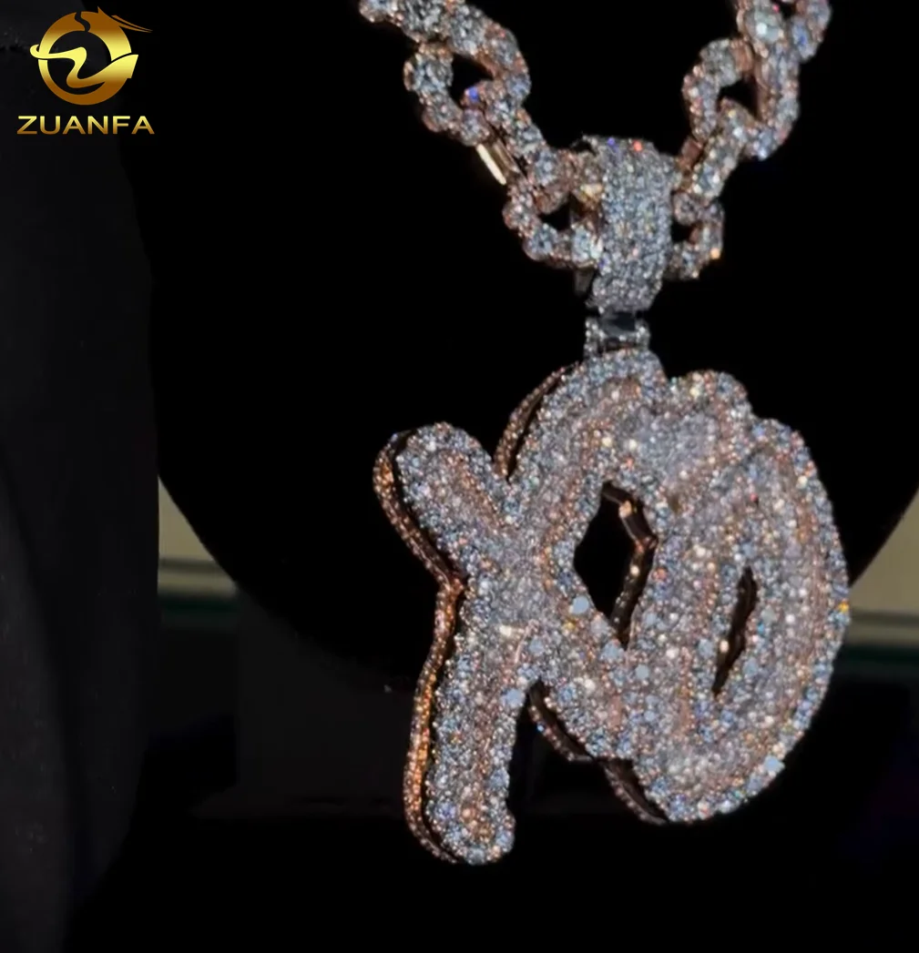 Buss Down High Quality Custom 925 Silver Hip Hop Style Pass Diamond ...