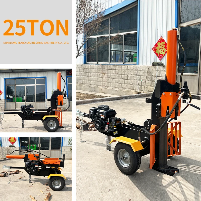 25t Fast Splitting Wood Log Splitter Hydraulic Vertical And Horizontal ...