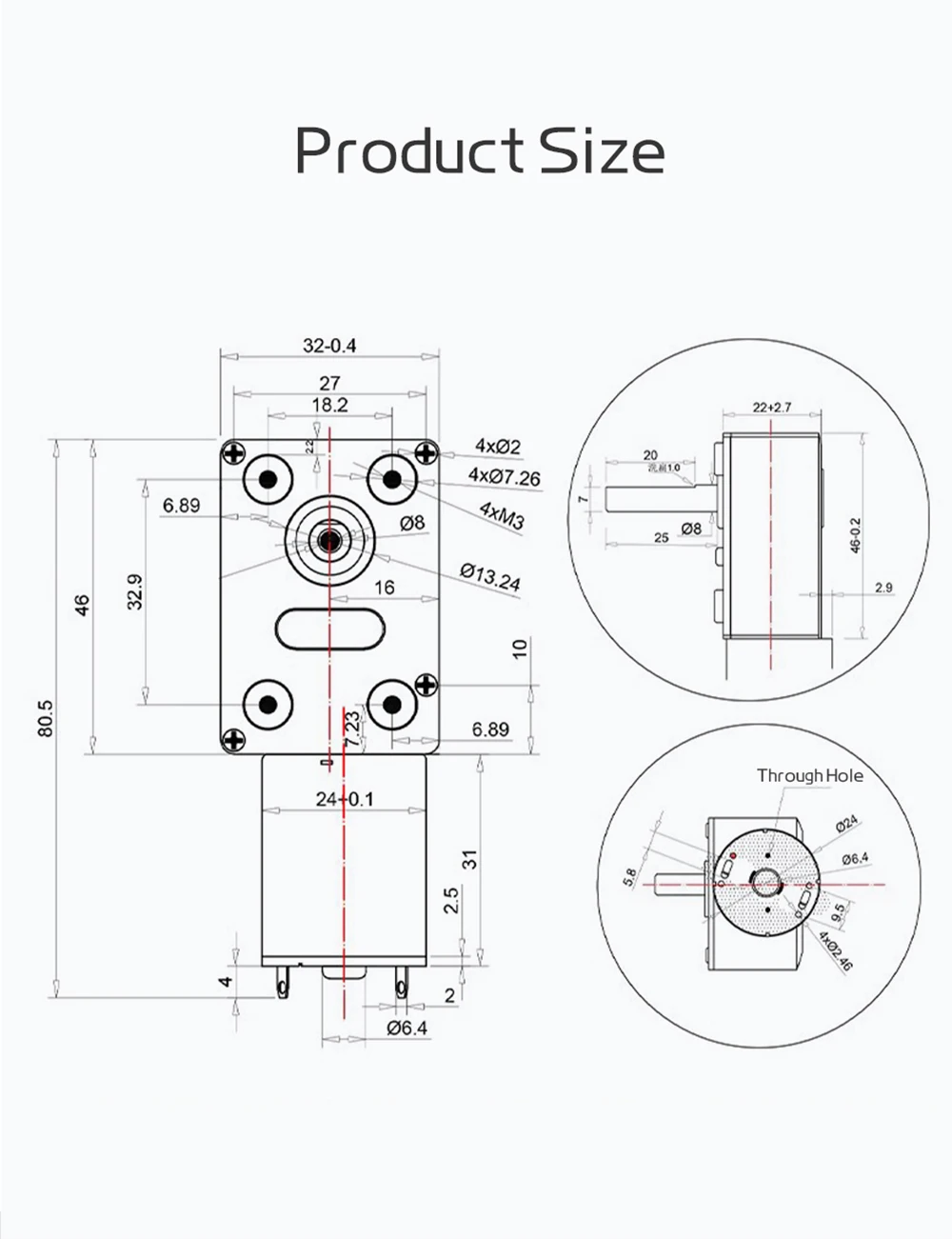 Jgy-370 Turbine Worm Reduction Motor High Torque 6v 12v 24v Dc Motor ...