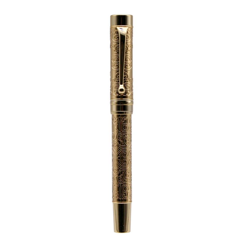 Luxury Gold Pattern Rollerball Pen - Perfect for Promotions