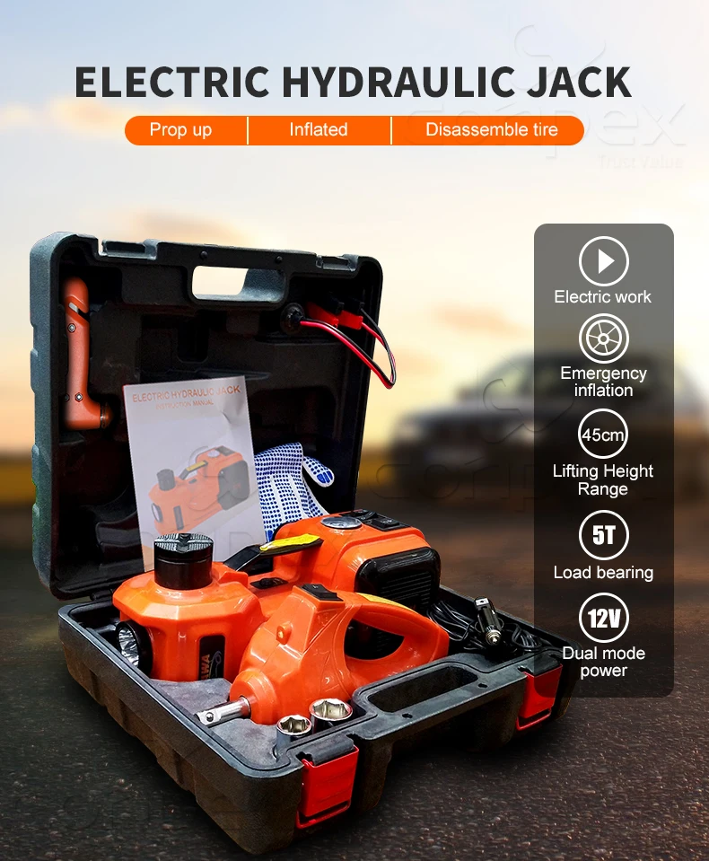 Tawa 4 In 1 Electric Hydraulic Car 12v Scissor Jacks Set With Electric ...