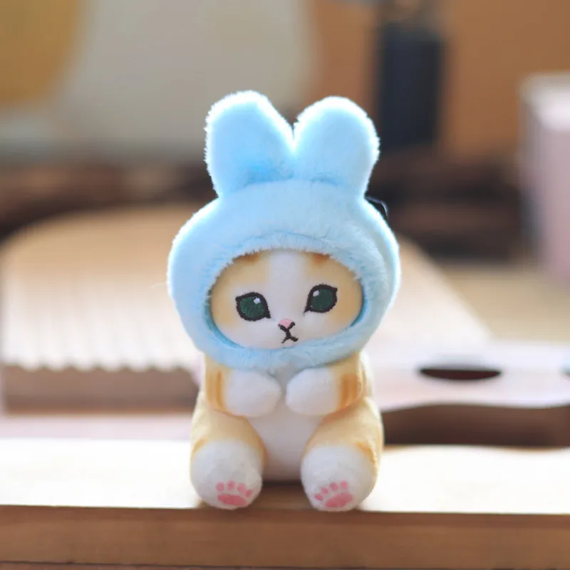 12cm Anime Cartoon Stuffed Toys Animals Cat Plush Keychain Animal Toys ...