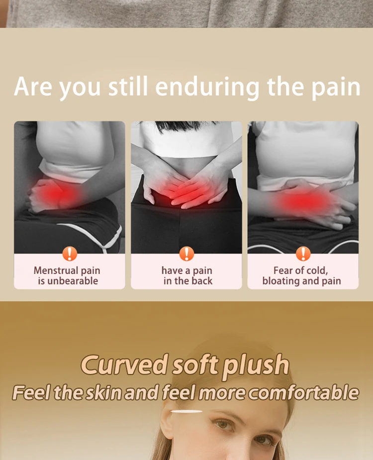Portable Wireless Electric Menstrual Belly Waist Massager