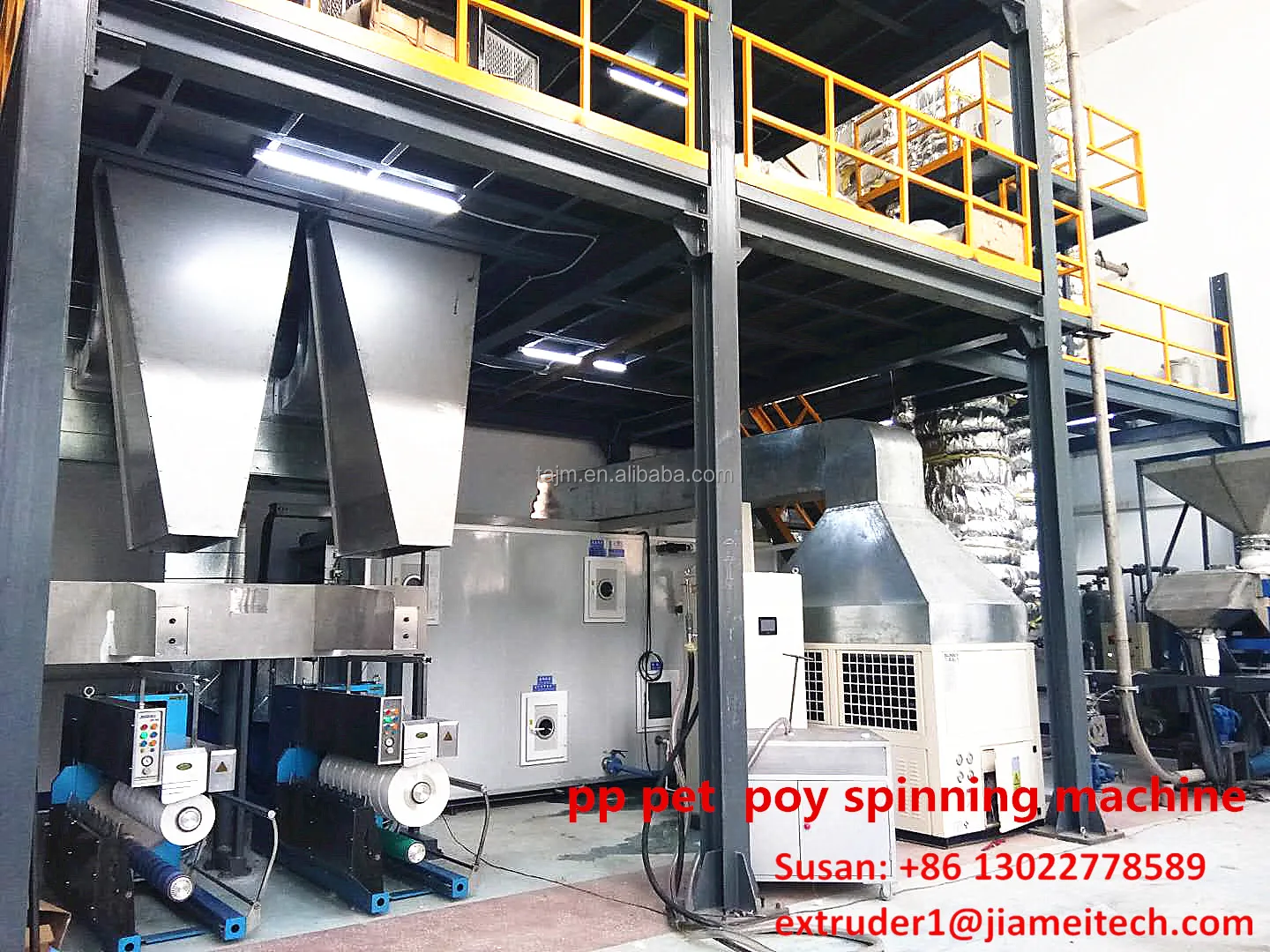 Polyma Fibre Extruder Machine: FDY PP Multifilament Yarn Spinning Plant ...