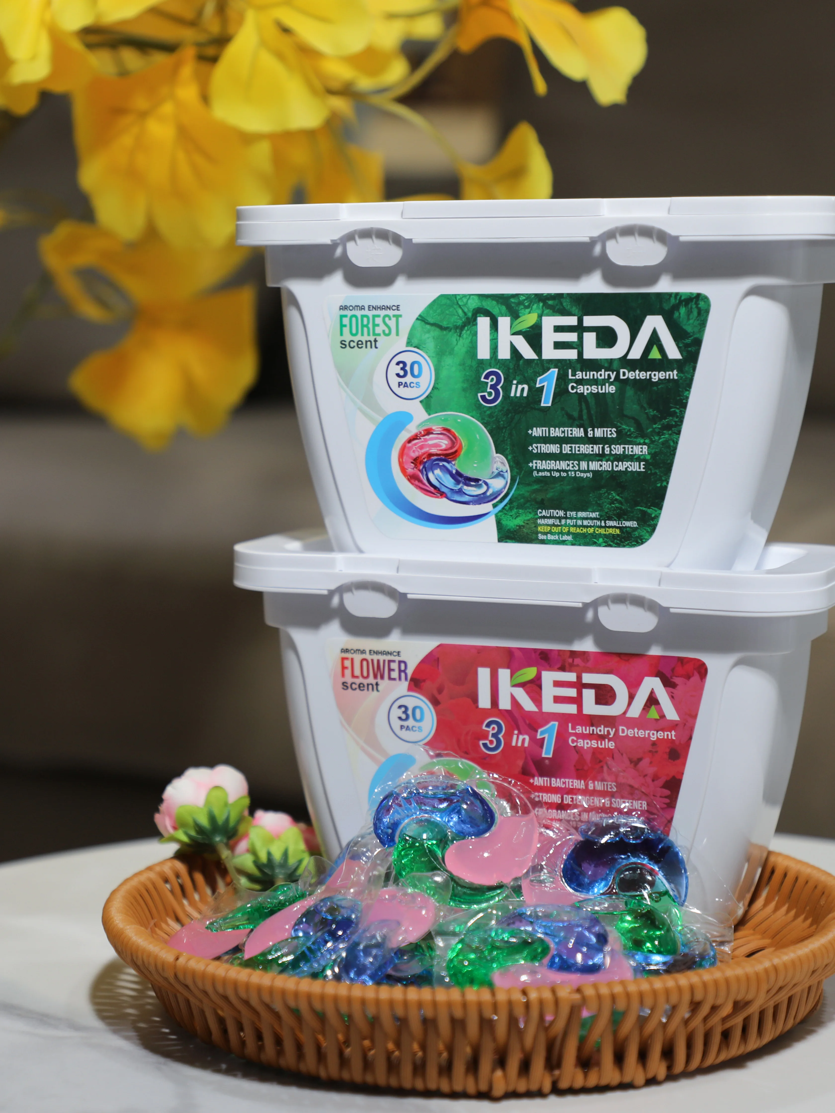 IKEDA Washing Powder Laundry Detergent Pods - Eco-friendly