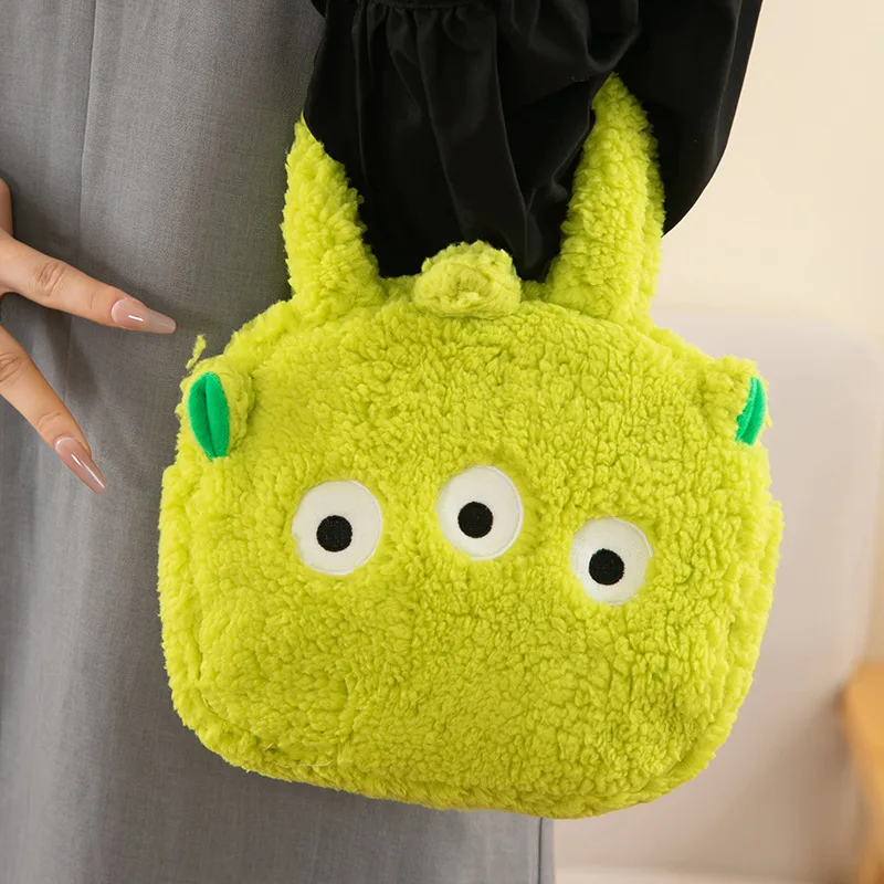 Cartoon Plush Toy Bag Strawberry Bear Handbag Girl Cute Soft Shoulder ...