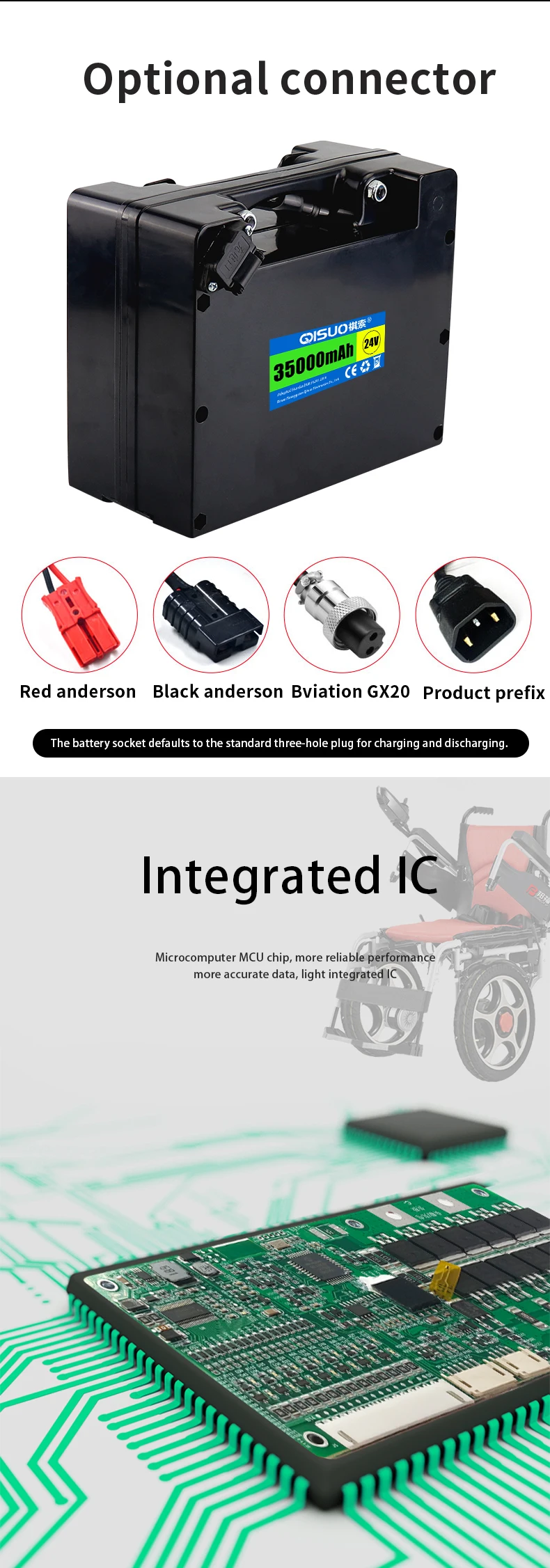 Wheelchair Lithium Battery 24v 35ah 24v Diy Customized Battery Lithium ...