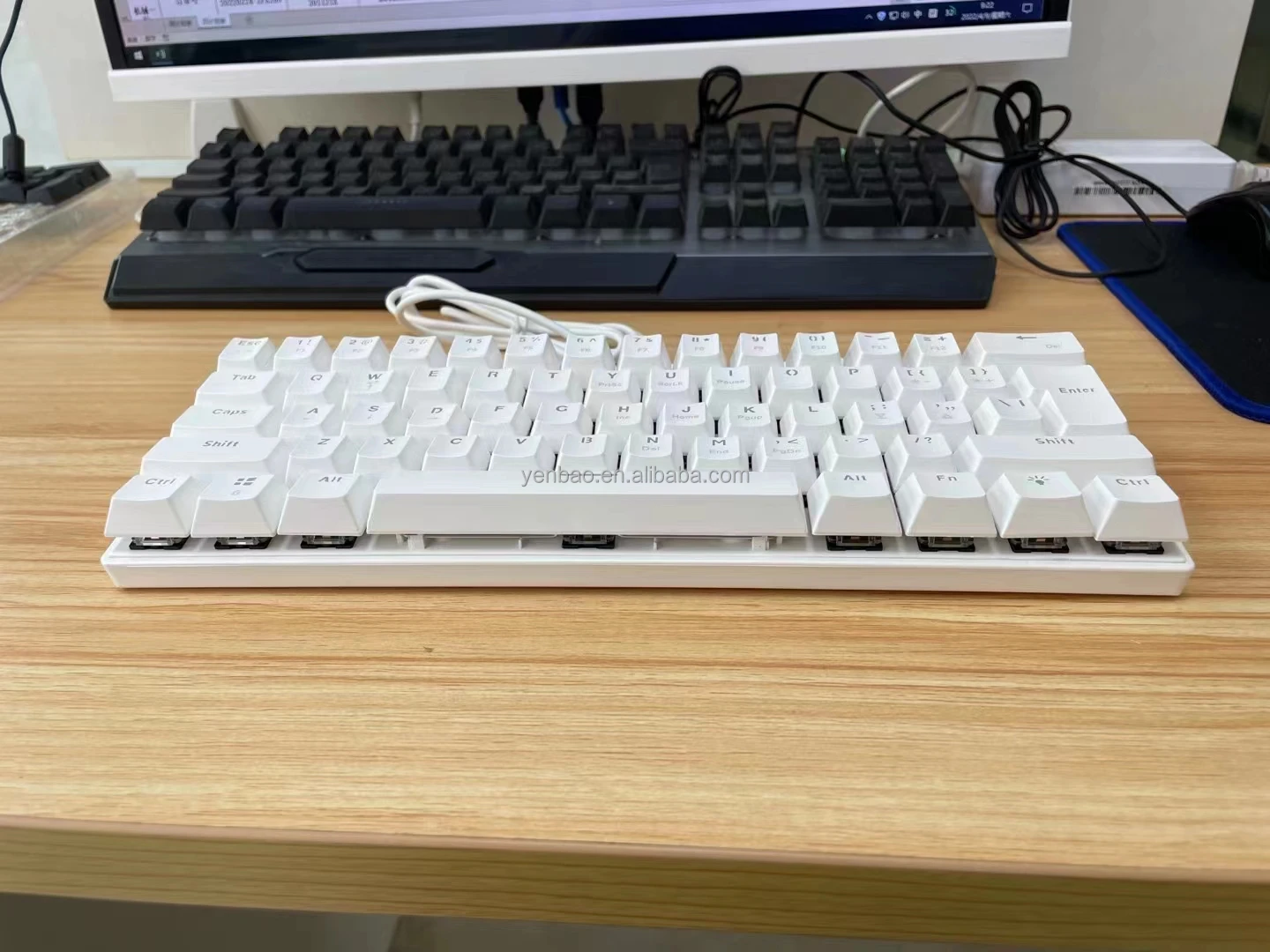 Ergonomic 61 Key Mechanical Keyboard with RGB Backlit