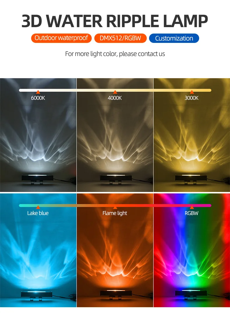 Outdoor IP65 Waterproof Smart Water Ripple Projection Light