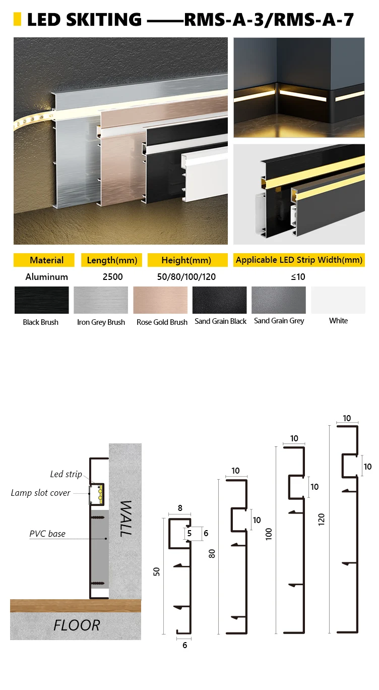 Led Skirting Board Aluminum Skirting Led Profile Led Skirting Base ...