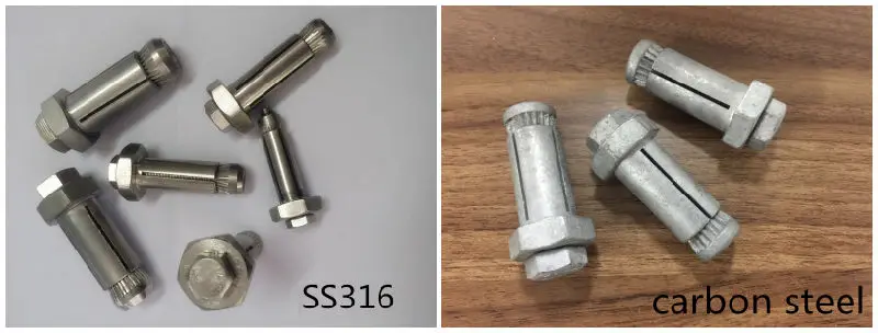 Stainless Steel 304 316 Hex Countersunk Head Type A/B Sleeve Expansion ...