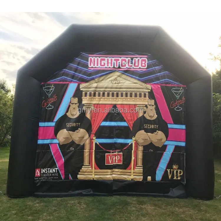 Blow Up Large Night Club Party Rental 20 Ft Disco Black Inflatable ...