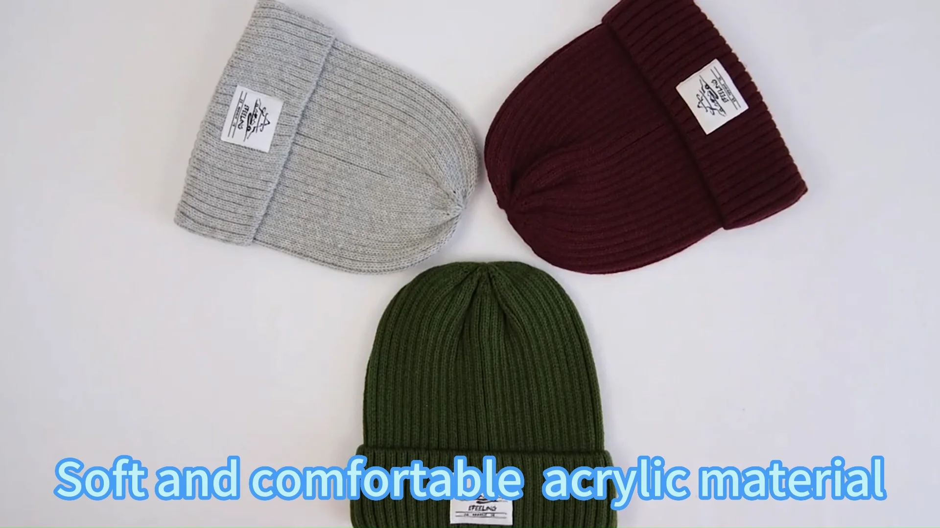 Custom Woven Label Winter Hat Wool Knitted Beanies Hat Toques - Buy ...