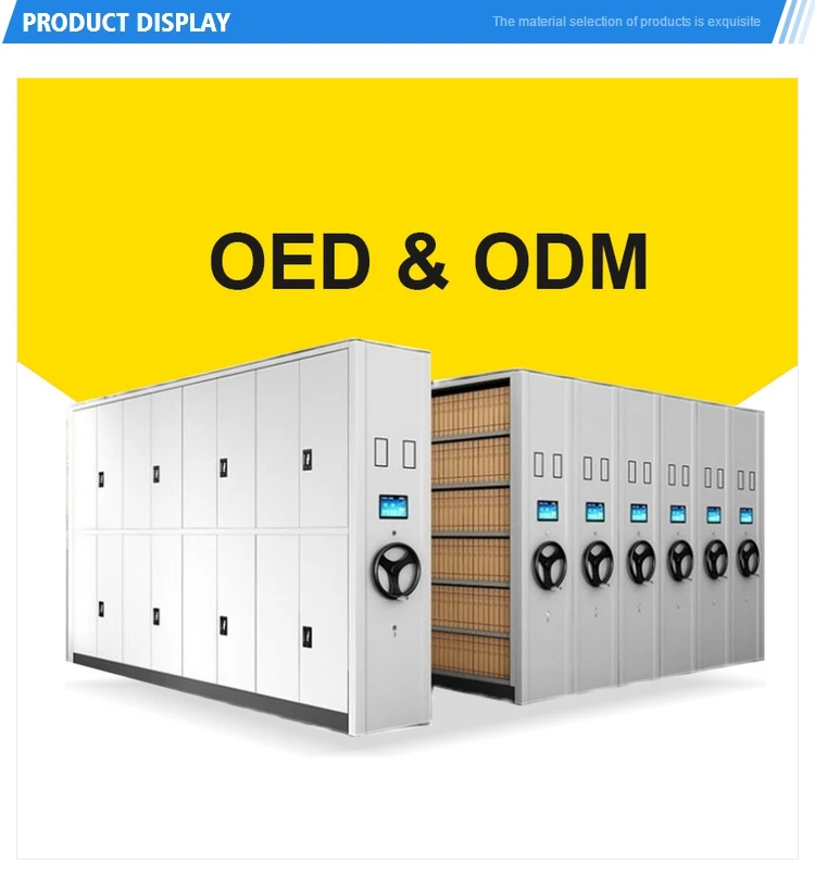 Mobile Shelves Heavy-duty Warehouse Storage Shelves Hand Operated Track ...