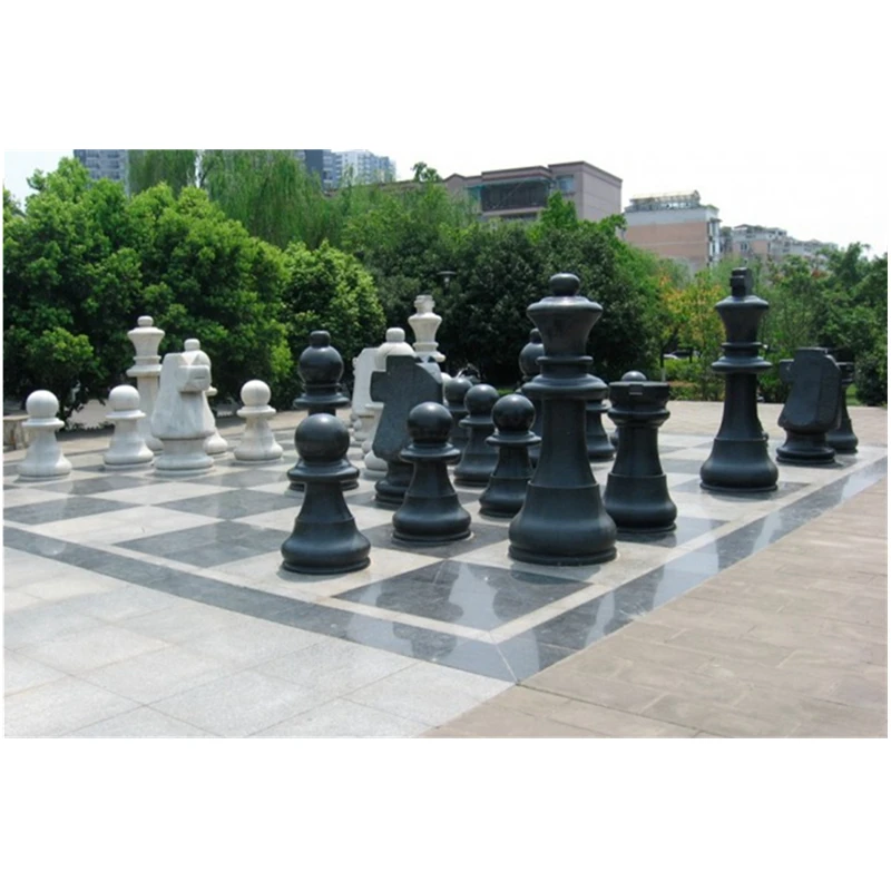 Giant Outdoor Chess Set Lawn Chess with Large Pieces Garden Chess Set ...