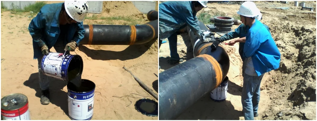 Black Asphalt Bitumen Paint for Underground Steel Pipes