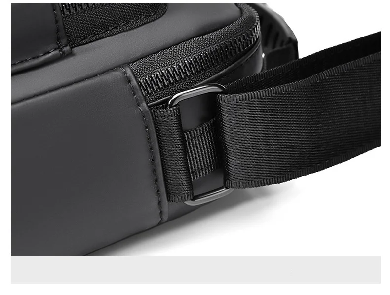 Morral Bandolera de Cuero para Hombre Weixier Impermeable Negro Mate GENERICO | falabella.com