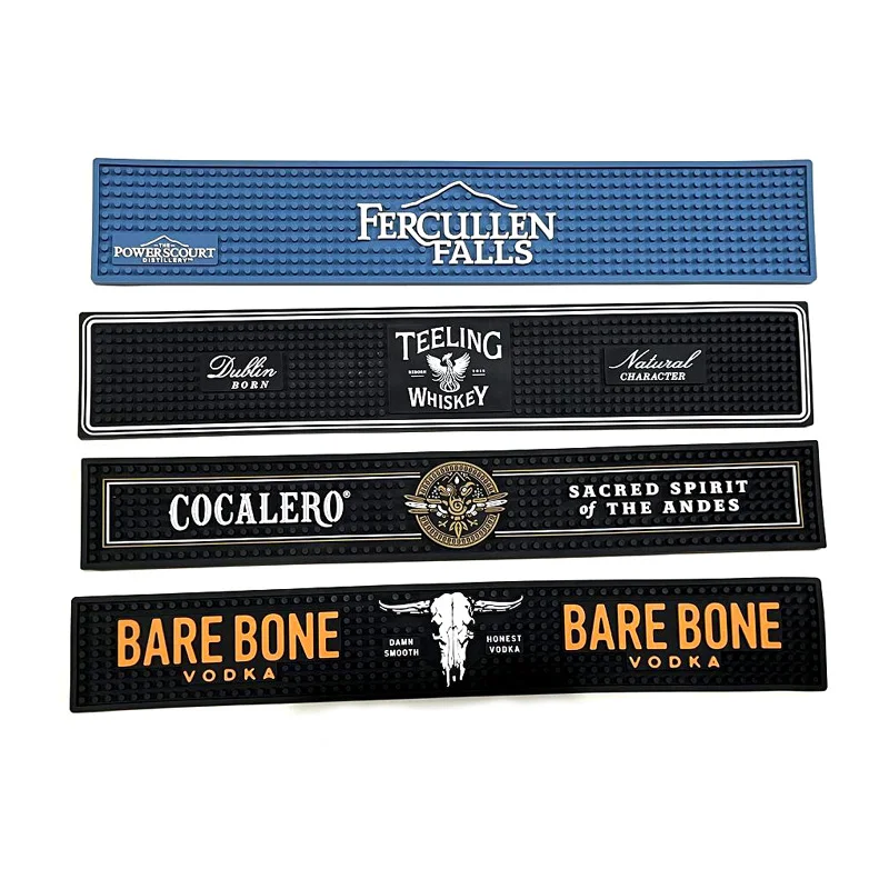 60x15cm Branded Advertising Bar Counter Mat - Pinbo Rubber