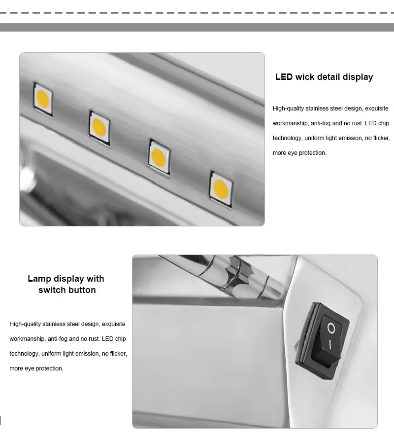 Modern Led Wall Light 25CM AC85V-265V Wall Mounted Wall Lamp Bathroom ...