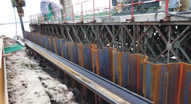 Cold Formed And Hot Rolled Sheet Piling Rolled Steel Sheet Pile - Buy ...