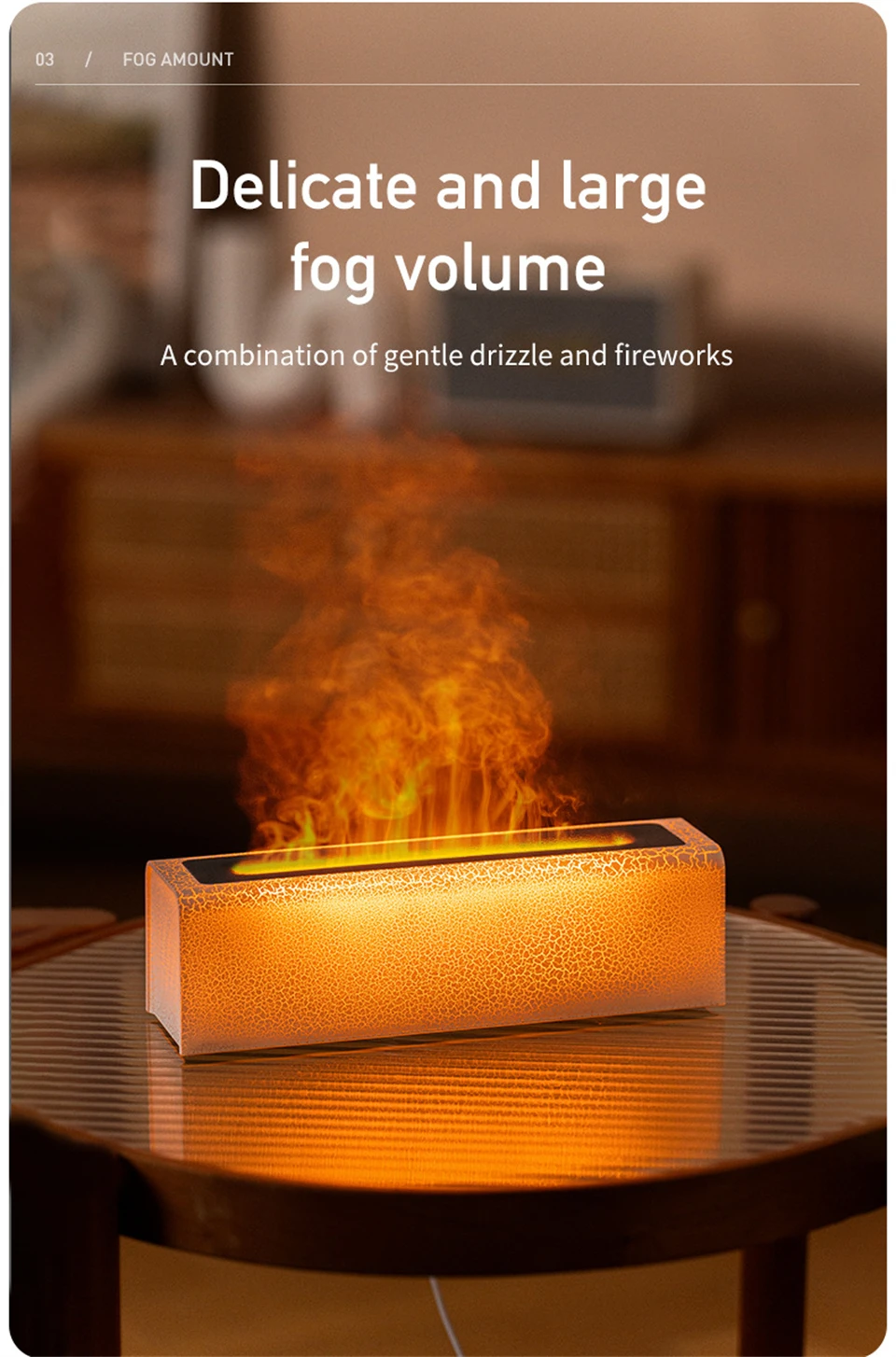 150 Ml Lava Flame Usb Aromatherapy Air Humidifier With Colorful Lamp ...