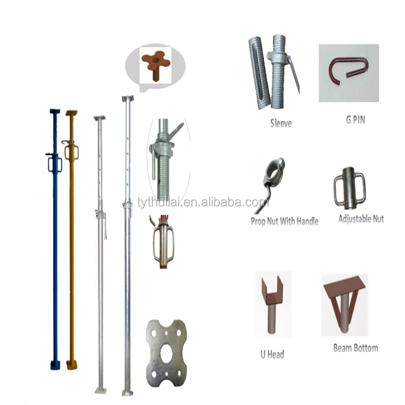 Adjustable Steel Prop Formwork Shoring Jack Modern Design Telescopic ...