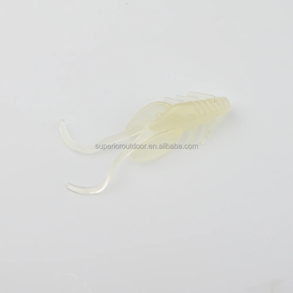 SUPERIORFISHING Soft Prawn Lure 50mm 0.8g Pvc Various Colors Soft ...