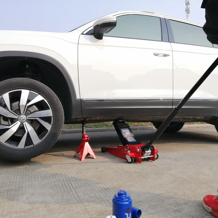 Low Profile Jack 3T Floor Jack With Double Pump Hydraulic Trolley Jack ...