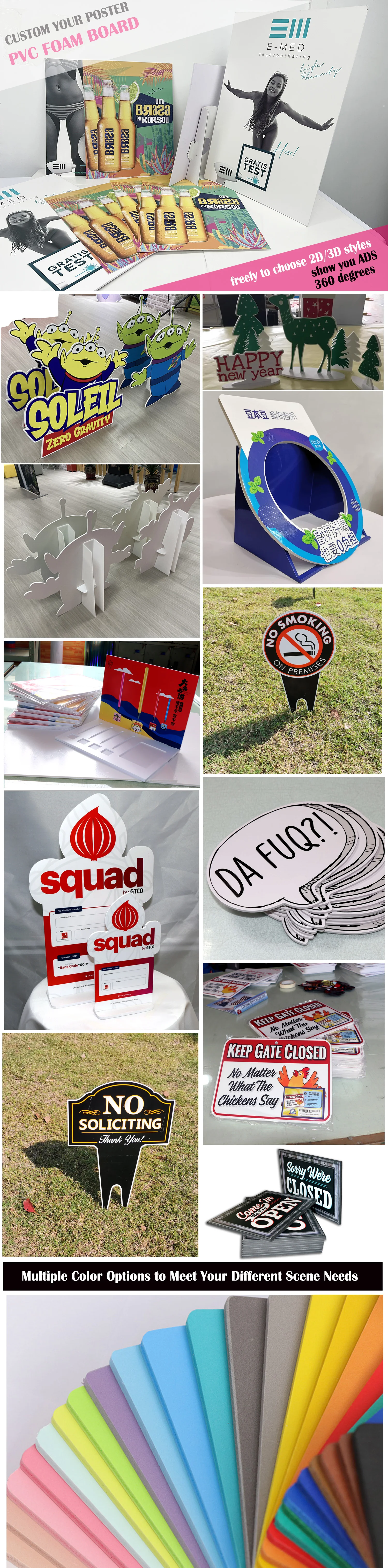 Custom Promotional KT Foam Board - Lightweight & Versatile