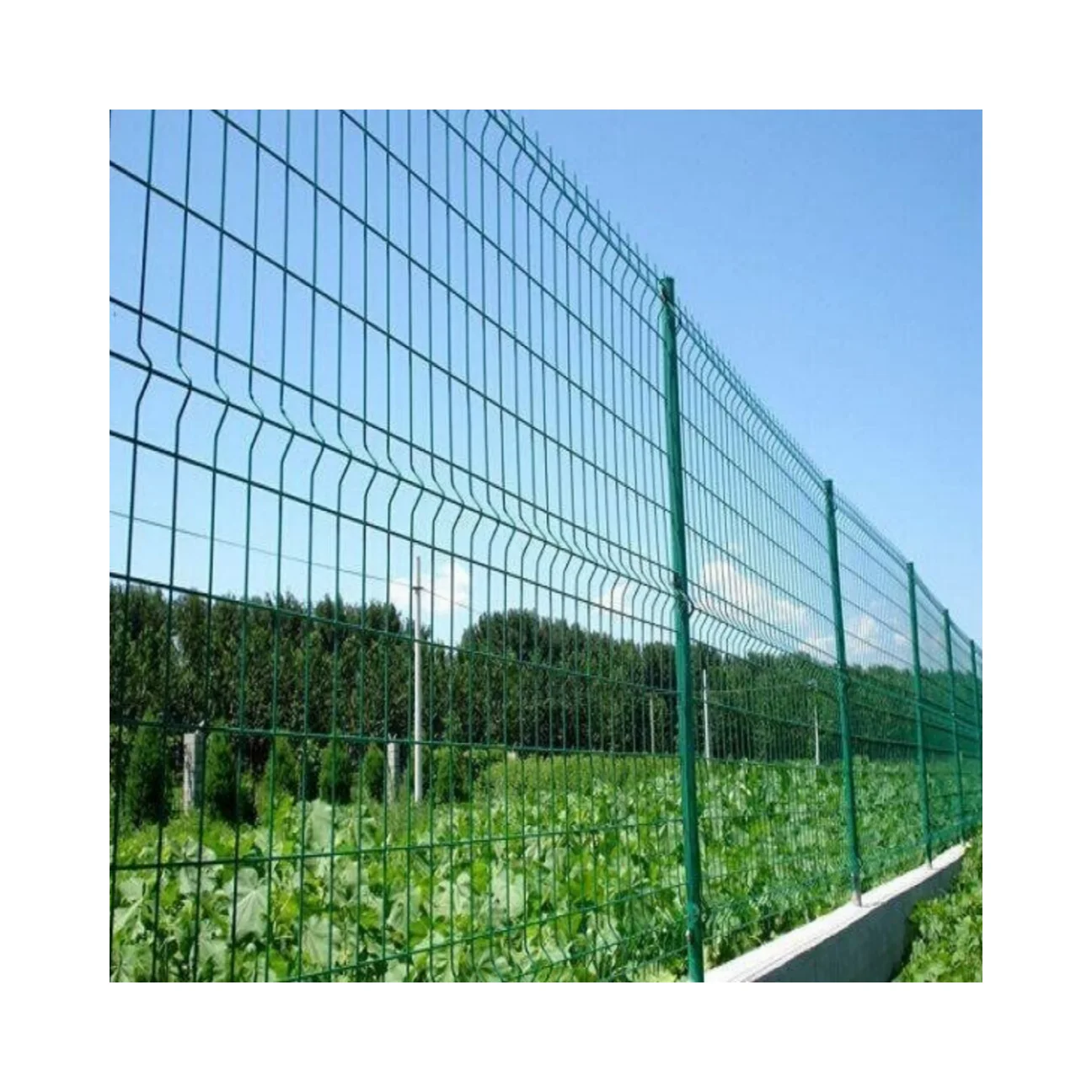 Professional production Garden Fencing Pvc Coated Galvanized Welded 3d ...