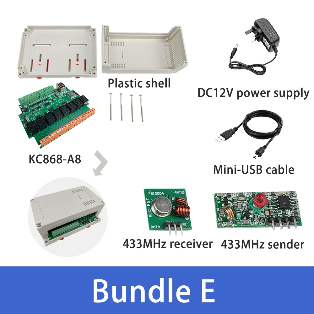 Kincony Kc868 A8 Esp32 Wifiethernet Rs232 Usb Relay Module Adc Dac Rf 433m Temperature Arduino