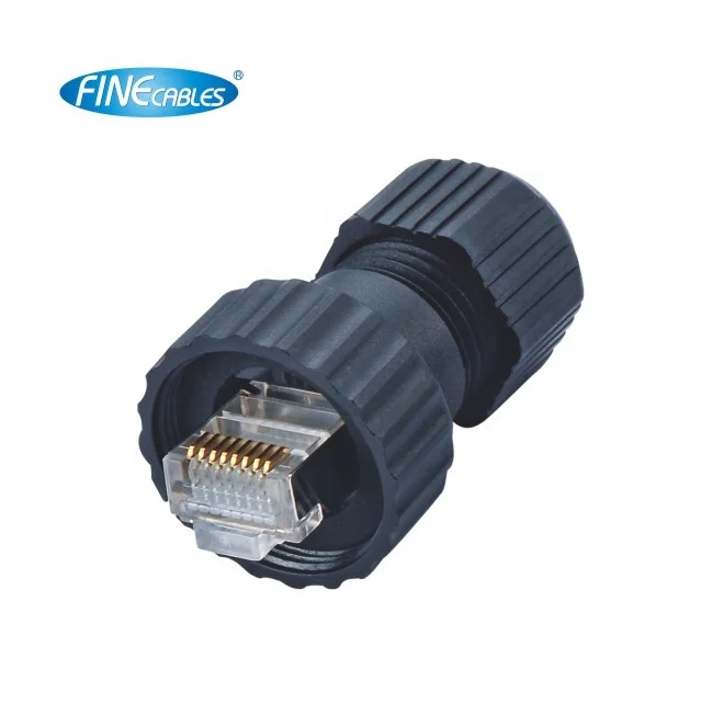 Finecables Waterproof Rj45 8p8c Panel Mount Rj 45 Female Socket ...
