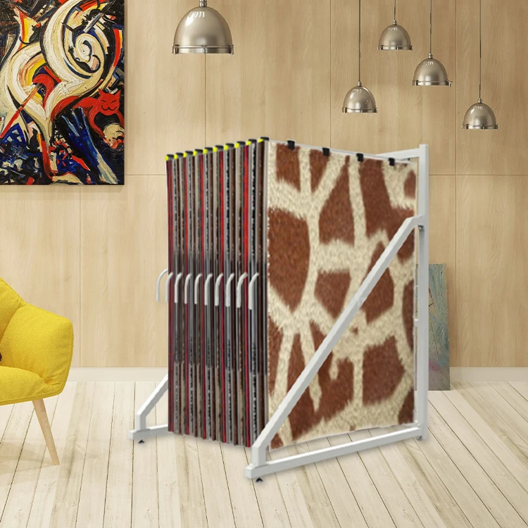 Modern Metal Hanging Carpet Display Rack,Carpet Showroom Rug Display ...